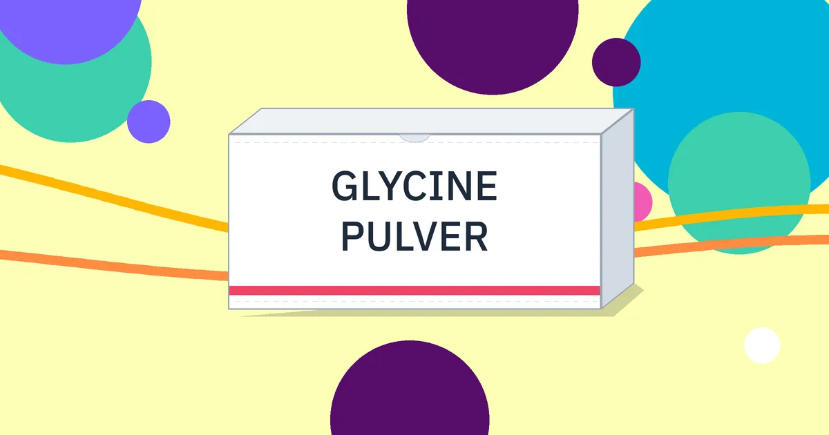 Symbolbild: Packung mit der Aufschrift GLYCINE PULVER (PZN 14385593) – Verfügbarkeit und Bezug in Apotheken in Frankfurt am Main
