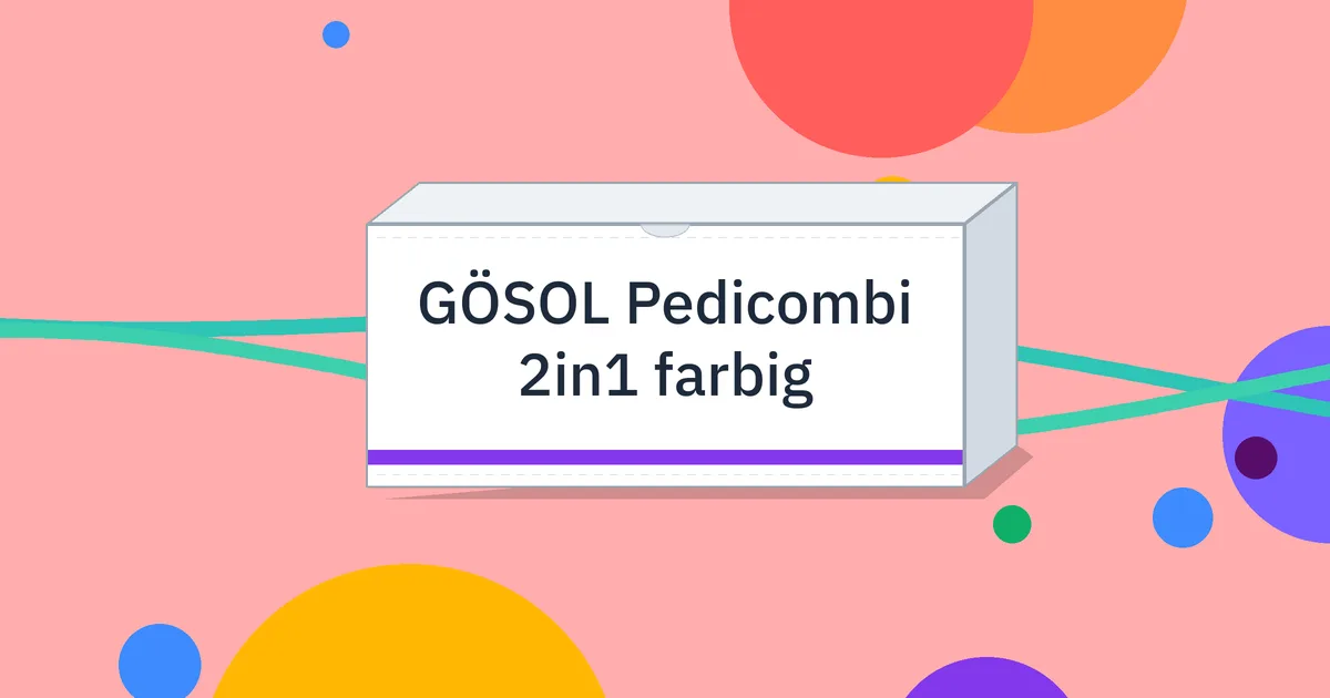 Symbolbild: Packung mit der Aufschrift GÖSOL Pedicombi 2in1 farbig (PZN 15584900) – Verfügbarkeit und Bezug in Apotheken in Frankfurt am Main