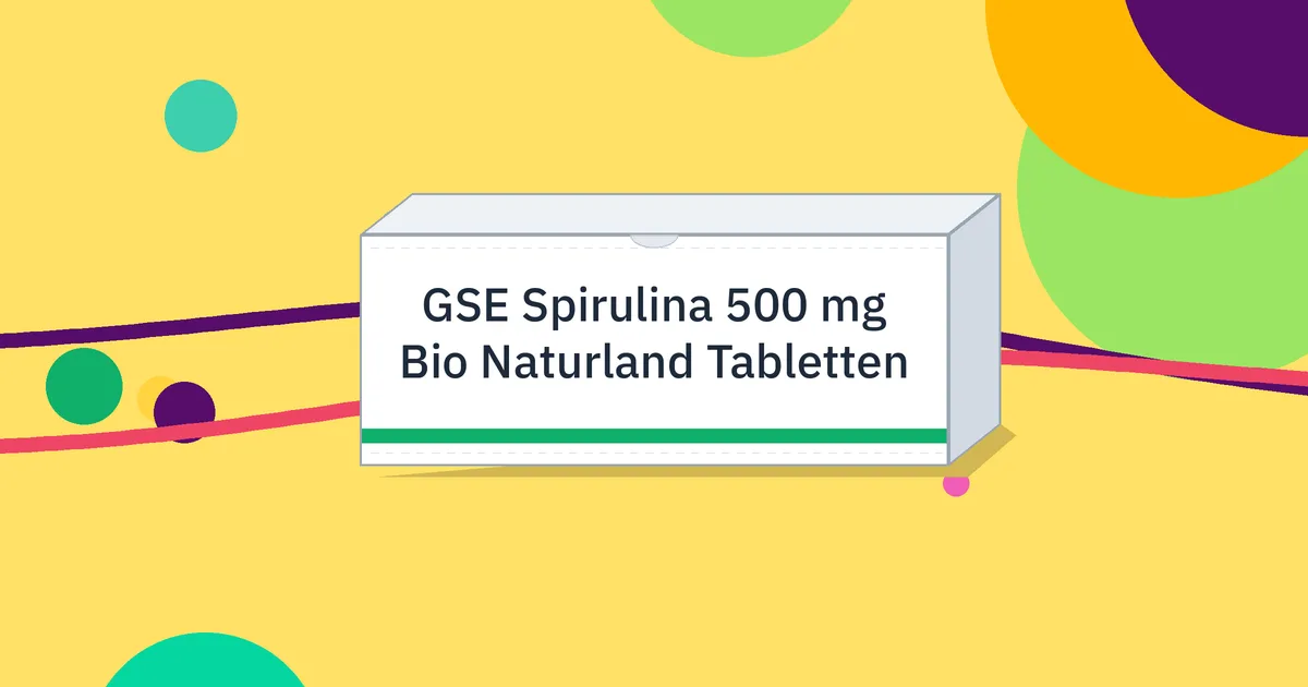Symbolbild: Packung mit der Aufschrift GSE Spirulina 500 mg Bio Naturland Tabletten (PZN 04888608) – Verfügbarkeit und Bezug in Apotheken in Frankfurt am Main