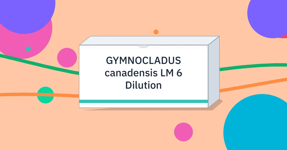 Symbolbild: Packung mit der Aufschrift GYMNOCLADUS canadensis LM 6 Dilution (PZN 13548805) – Verfügbarkeit und Bezug in Apotheken in Frankfurt am Main
