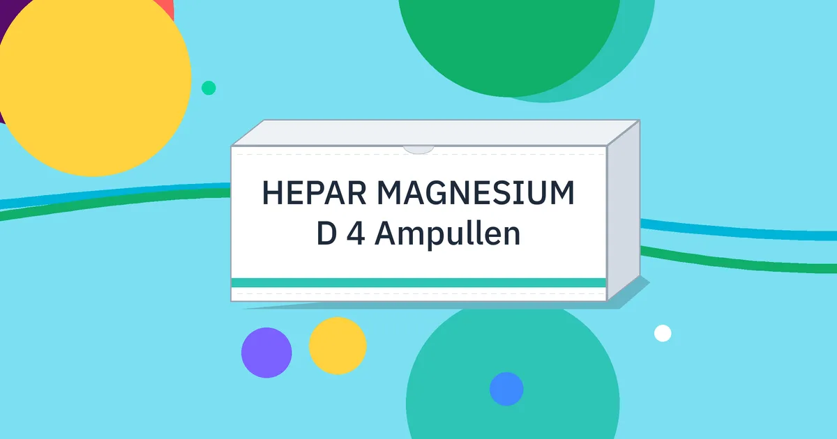 Symbolbild: Packung mit der Aufschrift HEPAR MAGNESIUM D 4 Ampullen (PZN 01623097) – Verfügbarkeit und Bezug in Apotheken in Frankfurt am Main