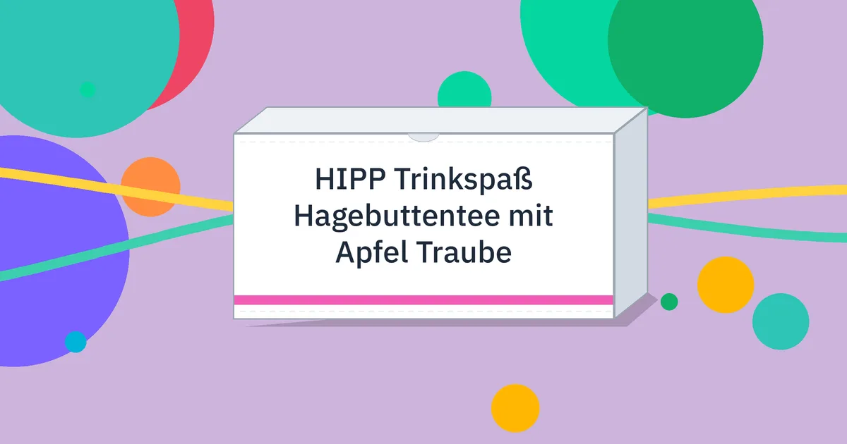 Symbolbild: Packung mit der Aufschrift HIPP Trinkspaß Hagebuttentee mit Apfel Traube (PZN 20292967) – Verfügbarkeit und Bezug in Apotheken in Frankfurt am Main