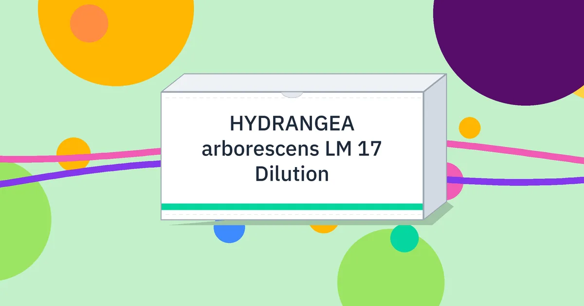 Symbolbild: Packung mit der Aufschrift HYDRANGEA arborescens LM 17 Dilution (PZN 13556354) – Verfügbarkeit und Bezug in Apotheken in Frankfurt am Main