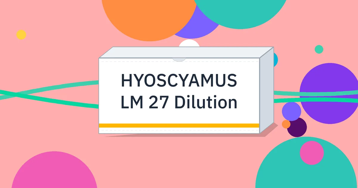 Symbolbild: Packung mit der Aufschrift HYOSCYAMUS LM 27 Dilution (PZN 12890708) – Verfügbarkeit und Bezug in Apotheken in Frankfurt am Main