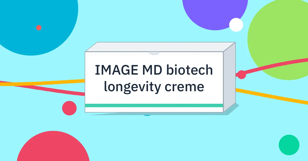 Symbolbild: Packung mit der Aufschrift IMAGE MD biotech longevity creme (PZN 20836226) – Verfügbarkeit und Bezug in Apotheken in Frankfurt am Main