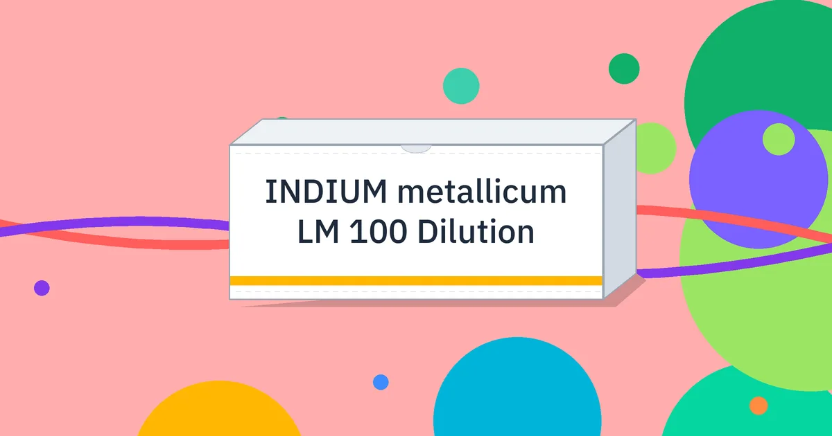 Symbolbild: Packung mit der Aufschrift INDIUM metallicum LM 100 Dilution (PZN 12912835) – Verfügbarkeit und Bezug in Apotheken in Frankfurt am Main