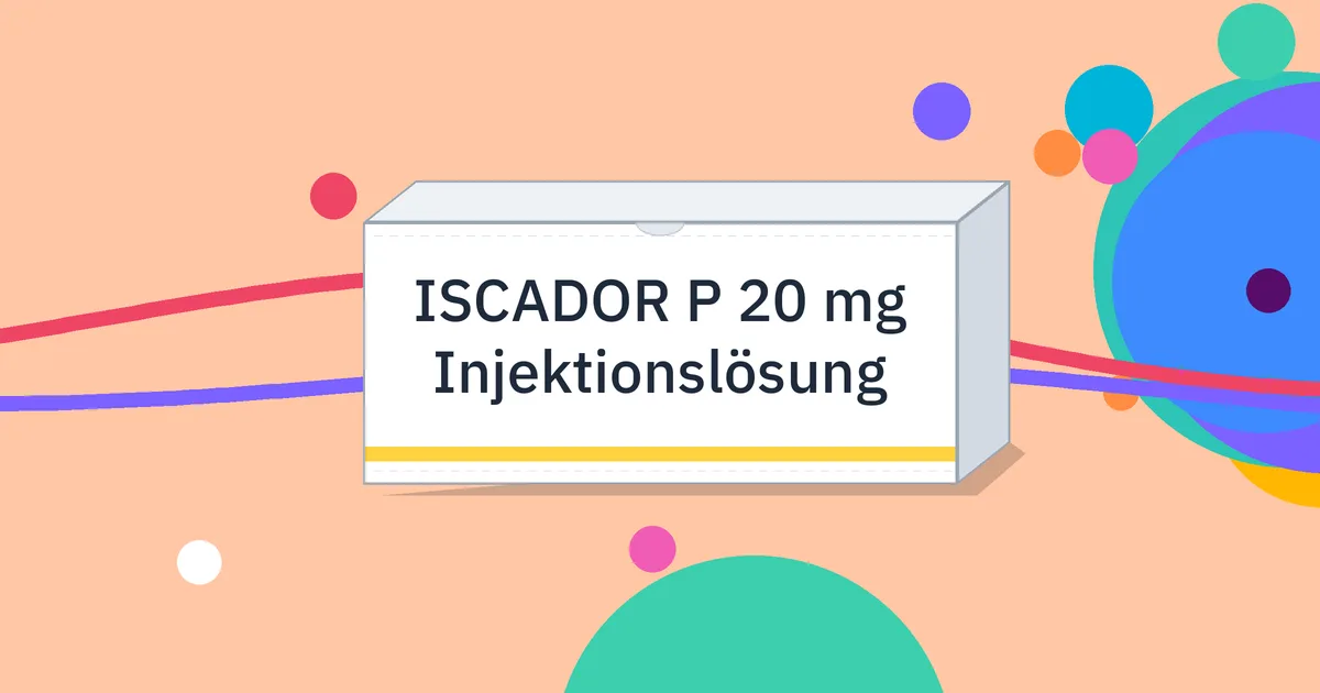 Symbolbild: Packung mit der Aufschrift ISCADOR P 20 mg Injektionslösung (PZN 01385841) – Verfügbarkeit und Bezug in Apotheken in Frankfurt am Main
