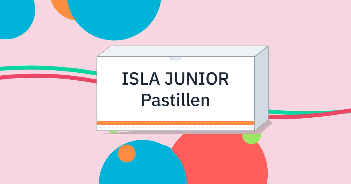 Symbolbild: Packung mit der Aufschrift ISLA JUNIOR Pastillen (PZN 11553995) – Verfügbarkeit und Bezug in Apotheken in Frankfurt am Main