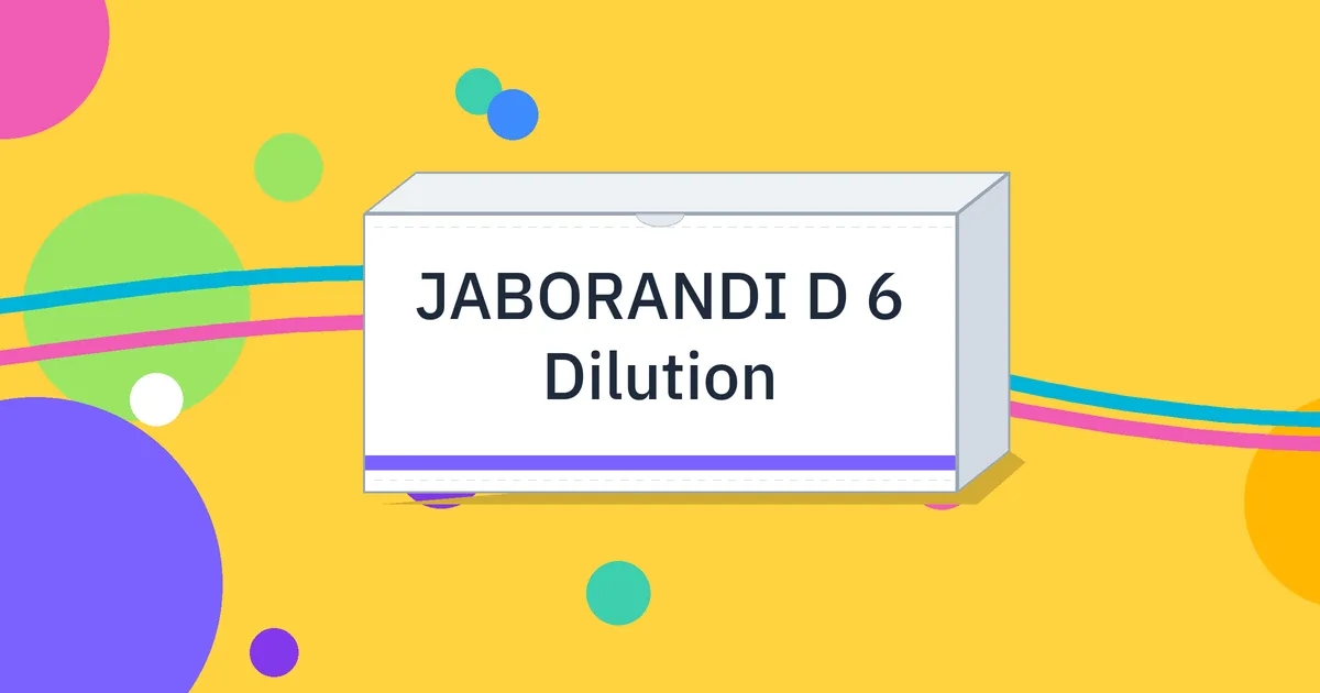 Symbolbild: Packung mit der Aufschrift JABORANDI D 6 Dilution (PZN 02615527) – Verfügbarkeit und Bezug in Apotheken in Frankfurt am Main