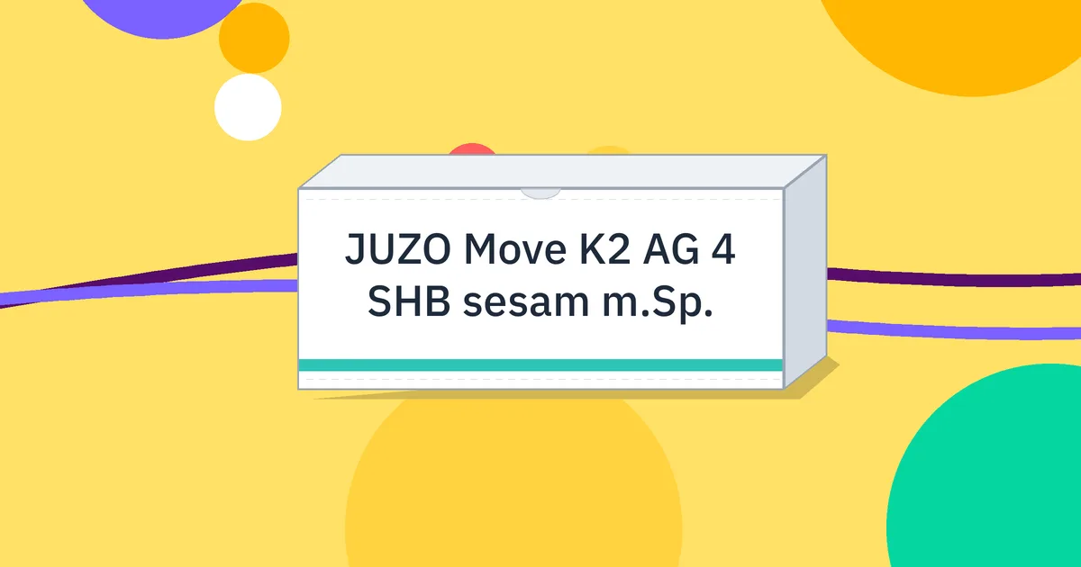 Symbolbild: Packung mit der Aufschrift JUZO Move K2 AG 4 SHB sesam m.Sp. (PZN 18524057) – Verfügbarkeit und Bezug in Apotheken in Frankfurt am Main