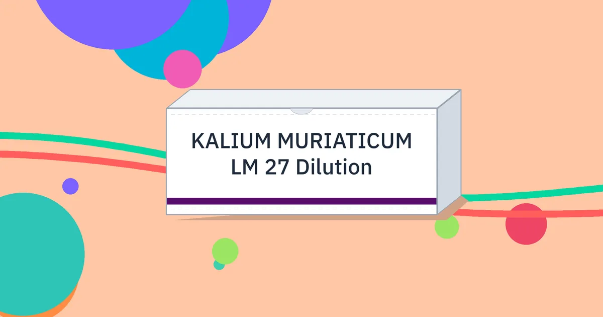 Symbolbild: Packung mit der Aufschrift KALIUM MURIATICUM LM 27 Dilution (PZN 12922992) – Verfügbarkeit und Bezug in Apotheken in Frankfurt am Main