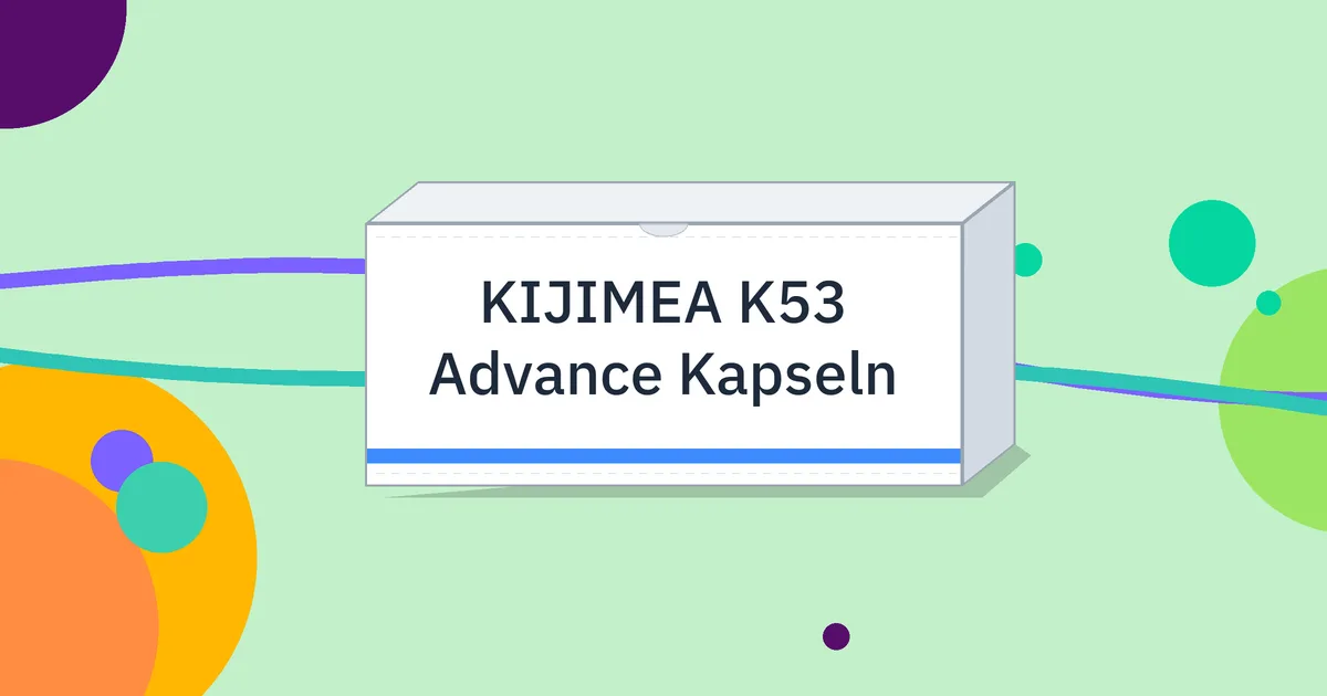 Symbolbild: Packung mit der Aufschrift KIJIMEA K53 Advance Kapseln (PZN 18379773) – Verfügbarkeit und Bezug in Apotheken in Frankfurt am Main