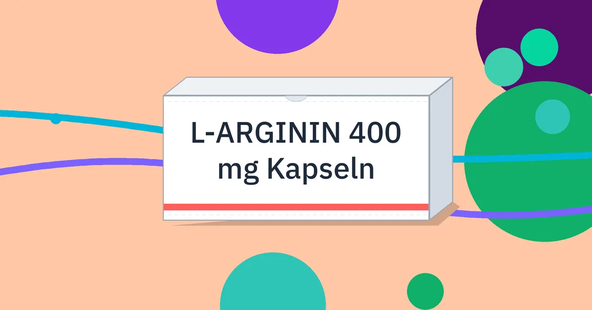 Symbolbild: Packung mit der Aufschrift L-ARGININ 400 mg Kapseln (PZN 01395644) – Verfügbarkeit und Bezug in Apotheken in Frankfurt am Main