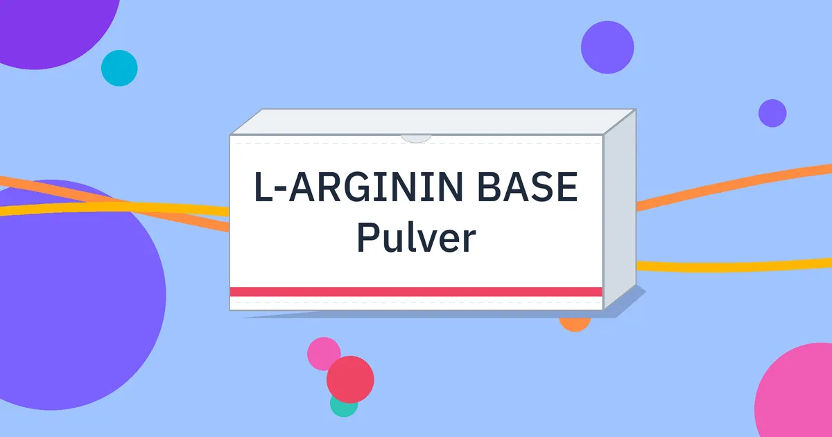Symbolbild: Packung mit der Aufschrift L-ARGININ BASE Pulver (PZN 16902325) – Verfügbarkeit und Bezug in Apotheken in Frankfurt am Main