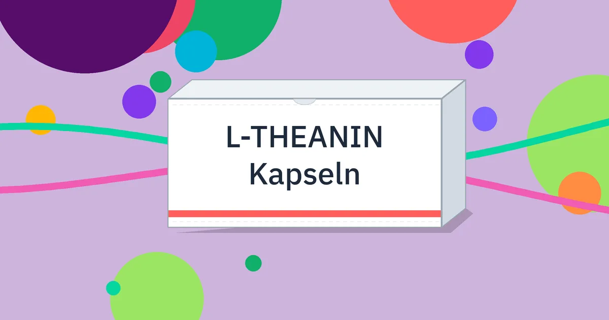 Symbolbild: Packung mit der Aufschrift L-THEANIN Kapseln (PZN 14210706) – Verfügbarkeit und Bezug in Apotheken in Frankfurt am Main