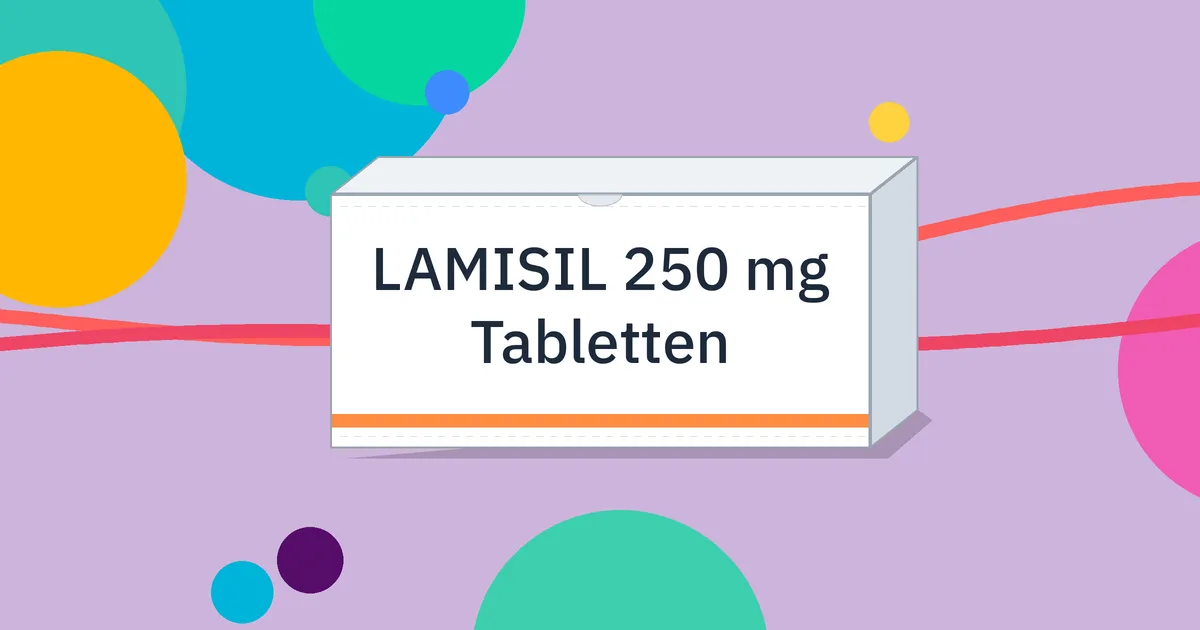 Symbolbild: Packung mit der Aufschrift LAMISIL 250 mg Tabletten (PZN 04363159) – Verfügbarkeit und Bezug in Apotheken in Frankfurt am Main