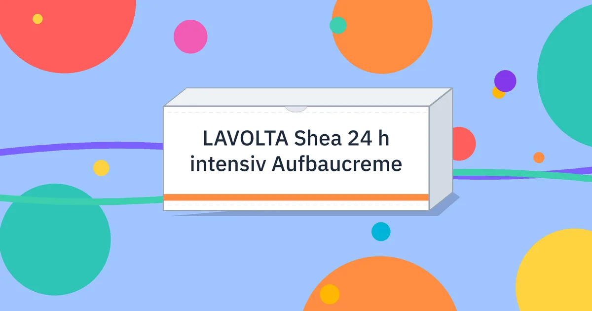 Symbolbild: Packung mit der Aufschrift LAVOLTA Shea 24 h intensiv Aufbaucreme (PZN 14333343) – Verfügbarkeit und Bezug in Apotheken in Frankfurt am Main