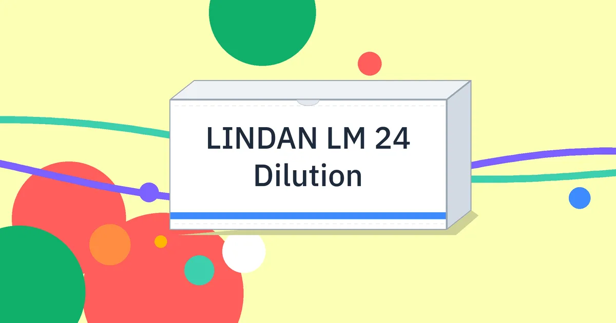 Symbolbild: Packung mit der Aufschrift LINDAN LM 24 Dilution (PZN 13529771) – Verfügbarkeit und Bezug in Apotheken in Frankfurt am Main