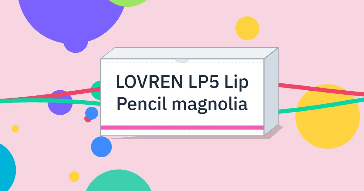 Symbolbild: Packung mit der Aufschrift LOVREN LP5 Lip Pencil magnolia (PZN 20030351) – Verfügbarkeit und Bezug in Apotheken in Frankfurt am Main
