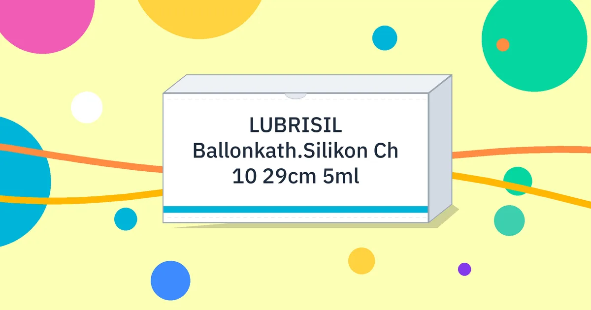 Symbolbild: Packung mit der Aufschrift LUBRISIL Ballonkath.Silikon Ch 10 29cm 5ml (PZN 06901402) – Verfügbarkeit und Bezug in Apotheken in Frankfurt am Main