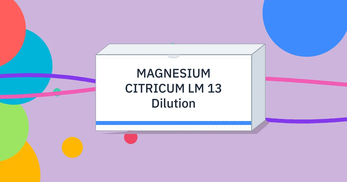 Symbolbild: Packung mit der Aufschrift MAGNESIUM CITRICUM LM 13 Dilution (PZN 13764696) – Verfügbarkeit und Bezug in Apotheken in Frankfurt am Main