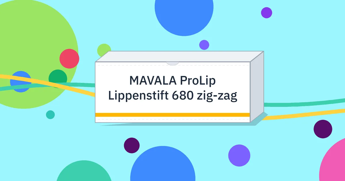 Symbolbild: Packung mit der Aufschrift MAVALA ProLip Lippenstift 680 zig-zag (PZN 18449189) – Verfügbarkeit und Bezug in Apotheken in Frankfurt am Main