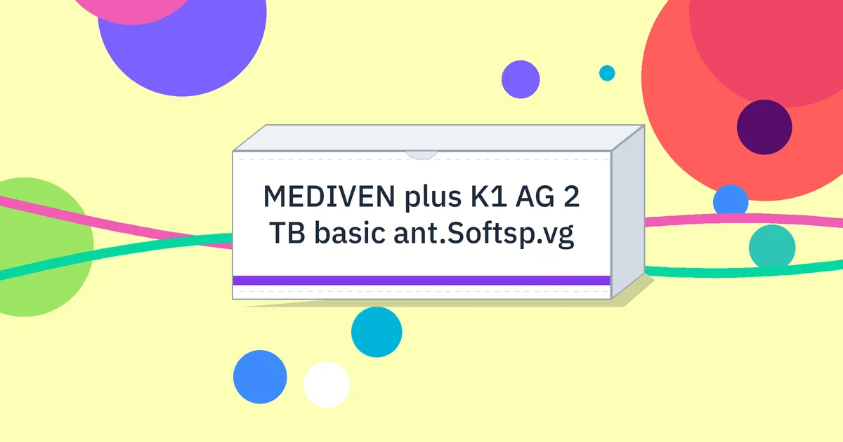 Symbolbild: Packung mit der Aufschrift MEDIVEN plus K1 AG 2 TB basic ant.Softsp.vg (PZN 15057069) – Verfügbarkeit und Bezug in Apotheken in Frankfurt am Main