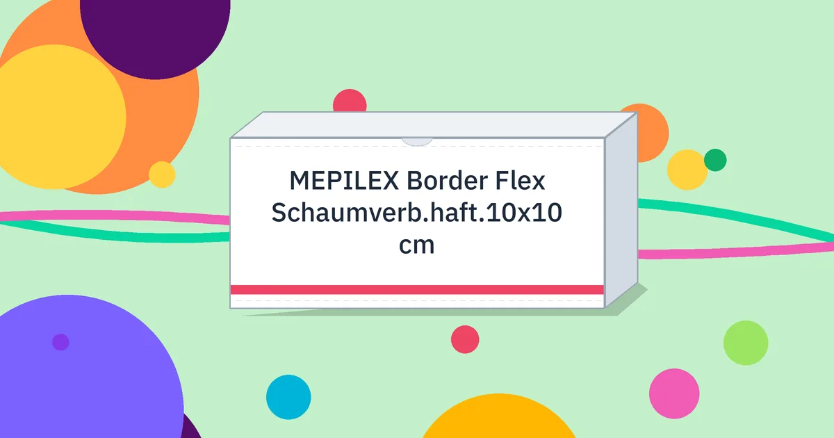 Symbolbild: Packung mit der Aufschrift MEPILEX Border Flex Schaumverb.haft.10x10 cm (PZN 19077554) – Verfügbarkeit und Bezug in Apotheken in Frankfurt am Main