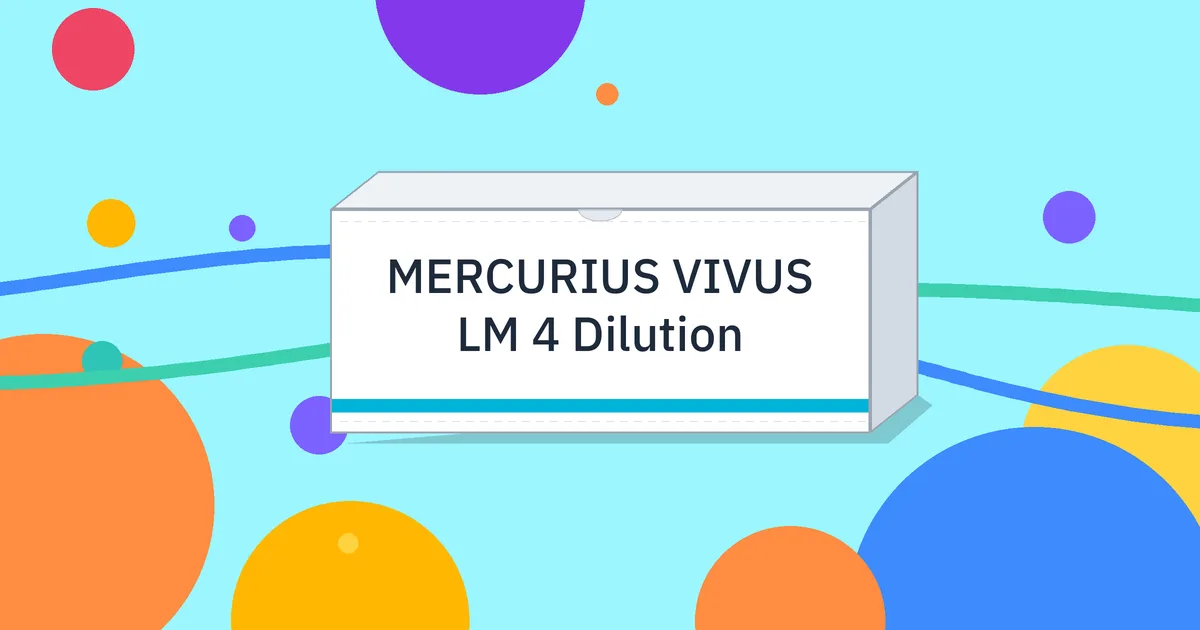 Symbolbild: Packung mit der Aufschrift MERCURIUS VIVUS LM 4 Dilution (PZN 12954897) – Verfügbarkeit und Bezug in Apotheken in Frankfurt am Main