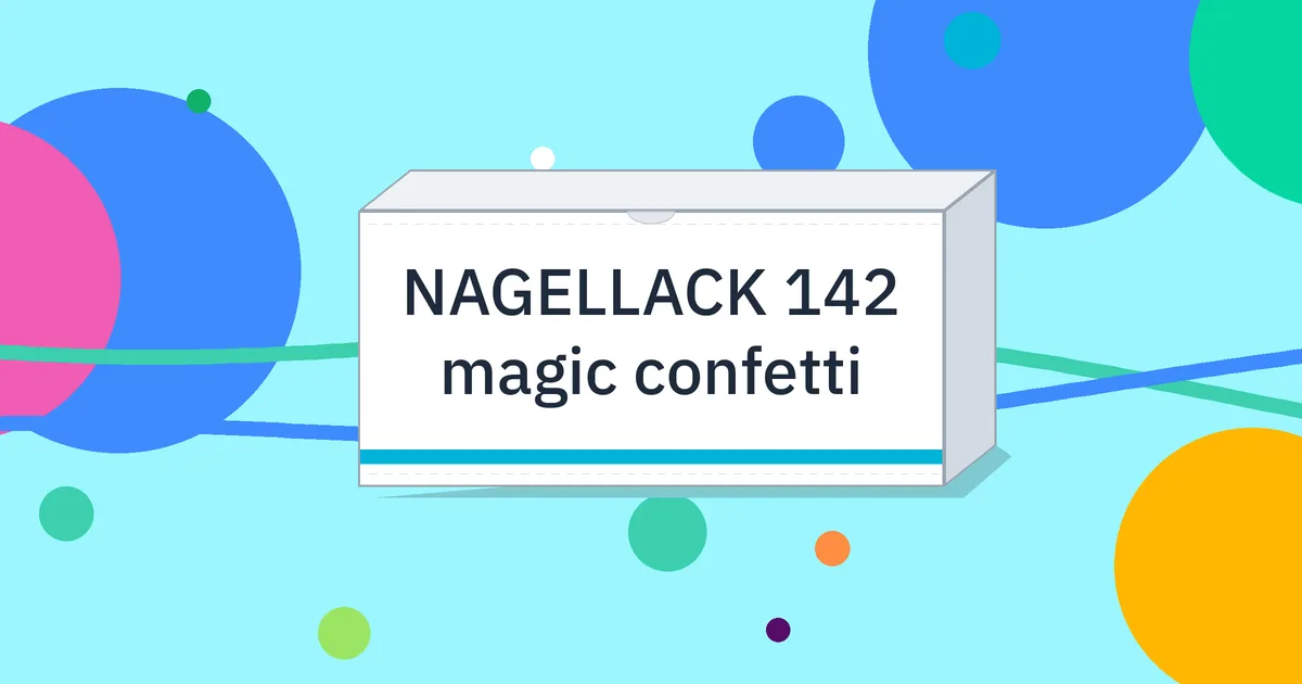 Symbolbild: Packung mit der Aufschrift NAGELLACK 142 magic confetti (PZN 11002634) – Verfügbarkeit und Bezug in Apotheken in Frankfurt am Main