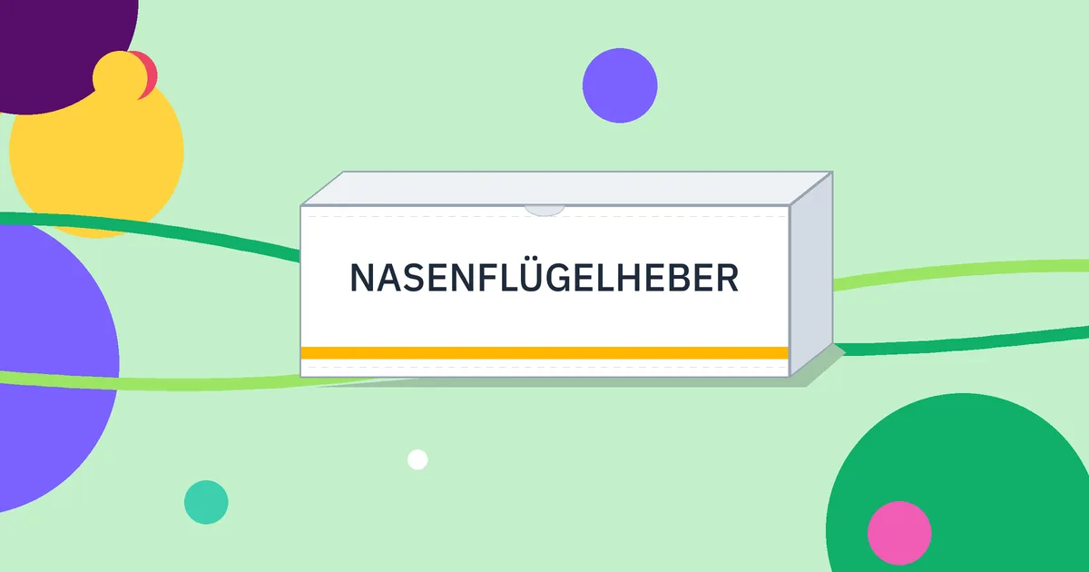 Symbolbild: Packung mit der Aufschrift NASENFLÜGELHEBER (PZN 17304951) – Verfügbarkeit und Bezug in Apotheken in Frankfurt am Main