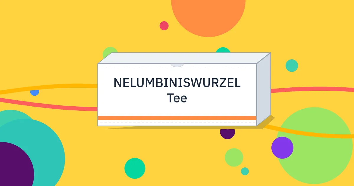 Symbolbild: Packung mit der Aufschrift NELUMBINISWURZEL Tee (PZN 18301050) – Verfügbarkeit und Bezug in Apotheken in Frankfurt am Main
