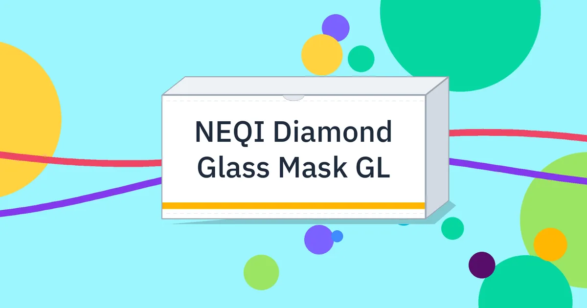 Symbolbild: Packung mit der Aufschrift NEQI Diamond Glass Mask GL (PZN 20652130) – Verfügbarkeit und Bezug in Apotheken in Frankfurt am Main