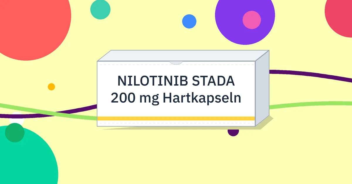 Symbolbild: Packung mit der Aufschrift NILOTINIB STADA 200 mg Hartkapseln (PZN 19236478) – Verfügbarkeit und Bezug in Apotheken in Frankfurt am Main