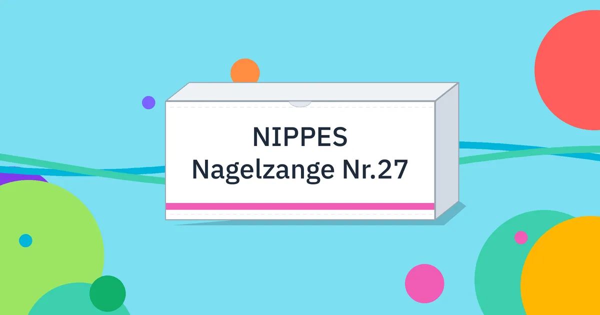 Symbolbild: Packung mit der Aufschrift NIPPES Nagelzange Nr.27 (PZN 07615420) – Verfügbarkeit und Bezug in Apotheken in Frankfurt am Main