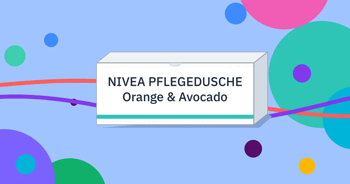 Symbolbild: Packung mit der Aufschrift NIVEA PFLEGEDUSCHE Orange & Avocado (PZN 20723054) – Verfügbarkeit und Bezug in Apotheken in Frankfurt am Main