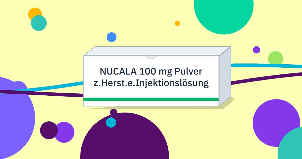 Symbolbild: Packung mit der Aufschrift NUCALA 100 mg Pulver z.Herst.e.Injektionslösung (PZN 13357577) – Verfügbarkeit und Bezug in Apotheken in Frankfurt am Main