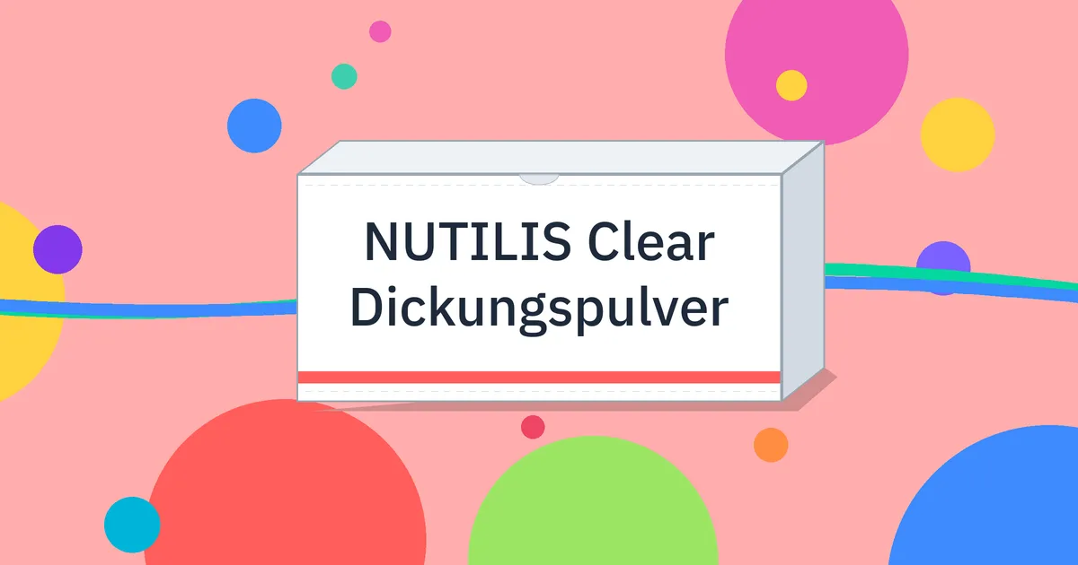 Symbolbild: Packung mit der Aufschrift NUTILIS Clear Dickungspulver (PZN 04711703) – Verfügbarkeit und Bezug in Apotheken in Frankfurt am Main