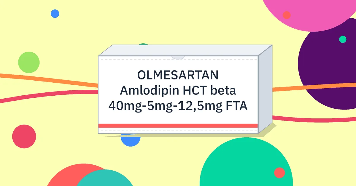 Symbolbild: Packung mit der Aufschrift OLMESARTAN Amlodipin HCT beta 40mg-5mg-12,5mg FTA (PZN 09422955) – Verfügbarkeit und Bezug in Apotheken in Frankfurt am Main
