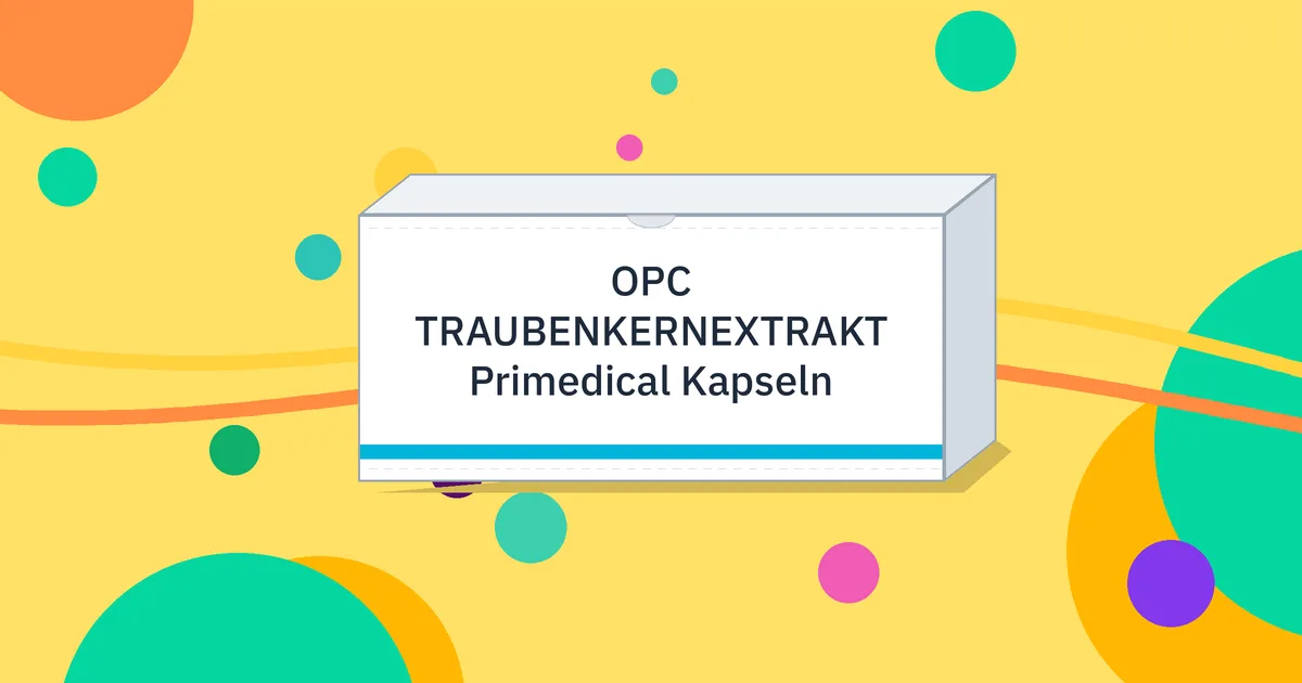 Symbolbild: Packung mit der Aufschrift OPC TRAUBENKERNEXTRAKT Primedical Kapseln (PZN 18812655) – Verfügbarkeit und Bezug in Apotheken in Frankfurt am Main