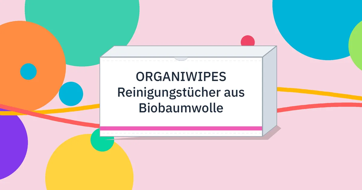 Symbolbild: Packung mit der Aufschrift ORGANIWIPES Reinigungstücher aus Biobaumwolle (PZN 16740093) – Verfügbarkeit und Bezug in Apotheken in Frankfurt am Main