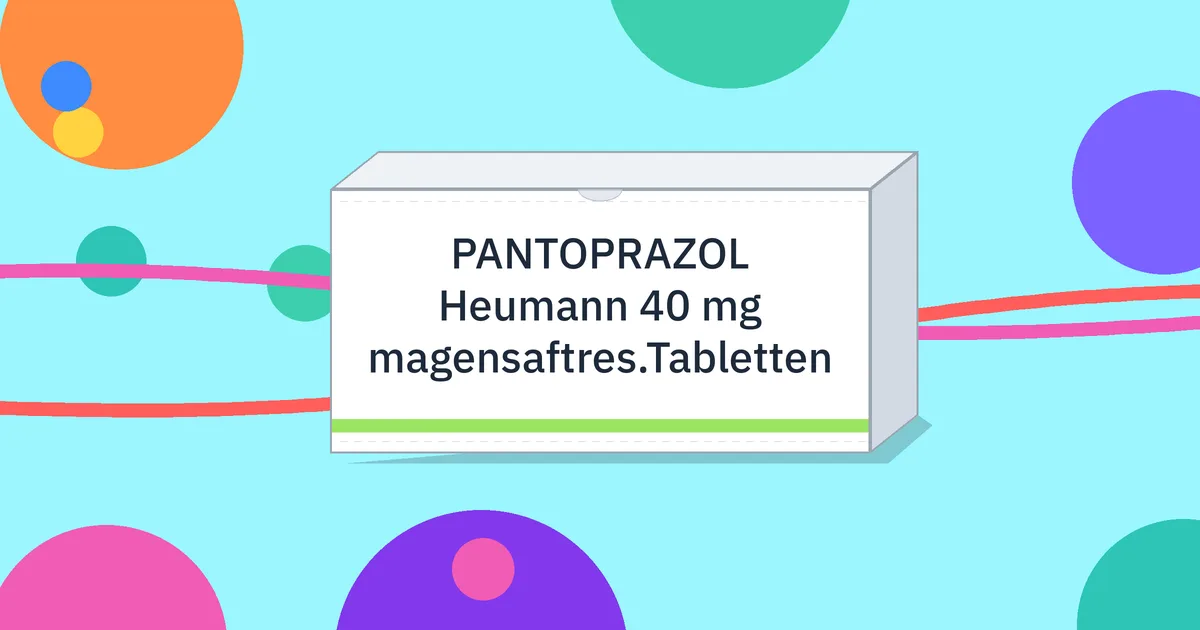 Symbolbild: Packung mit der Aufschrift PANTOPRAZOL Heumann 40 mg magensaftres.Tabletten (PZN 09192254) – Verfügbarkeit und Bezug in Apotheken in Frankfurt am Main