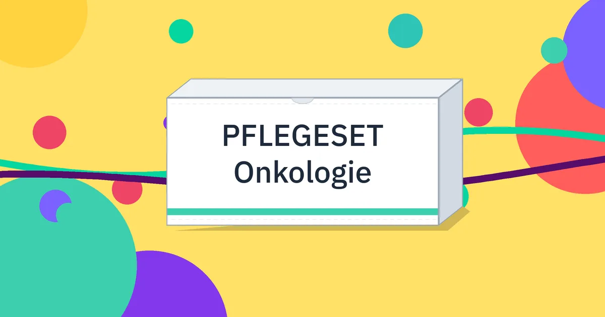 Symbolbild: Packung mit der Aufschrift PFLEGESET Onkologie (PZN 20576676) – Verfügbarkeit und Bezug in Apotheken in Frankfurt am Main
