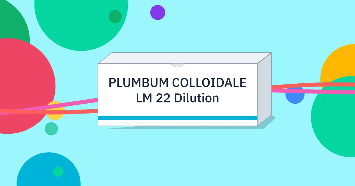 Symbolbild: Packung mit der Aufschrift PLUMBUM COLLOIDALE LM 22 Dilution (PZN 13040343) – Verfügbarkeit und Bezug in Apotheken in Frankfurt am Main