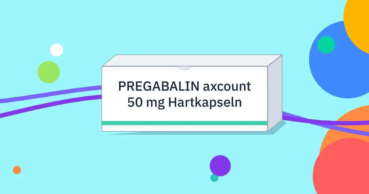 Symbolbild: Packung mit der Aufschrift PREGABALIN axcount 50 mg Hartkapseln (PZN 16360522) – Verfügbarkeit und Bezug in Apotheken in Frankfurt am Main