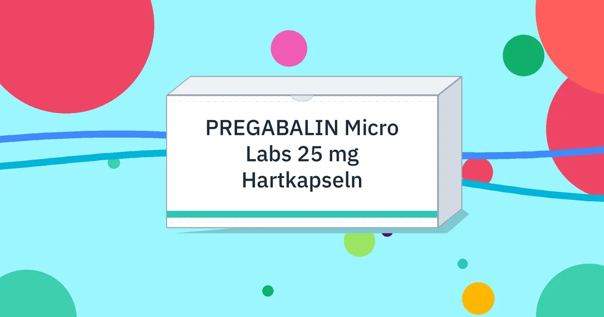 Symbolbild: Packung mit der Aufschrift PREGABALIN Micro Labs 25 mg Hartkapseln (PZN 19377405) – Verfügbarkeit und Bezug in Apotheken in Frankfurt am Main