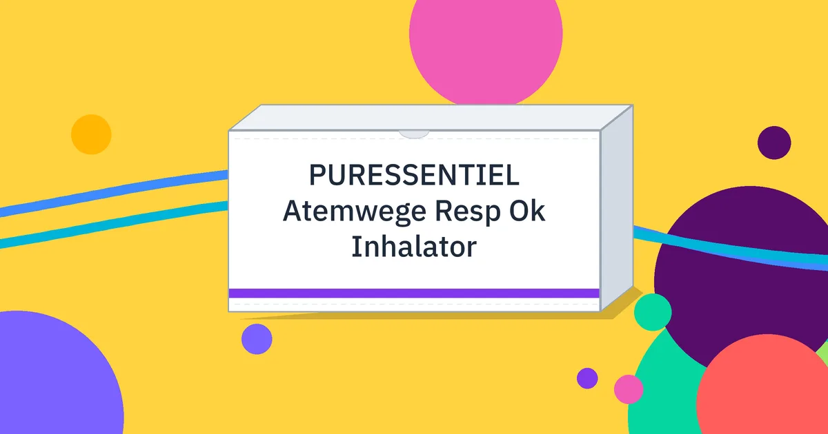 Symbolbild: Packung mit der Aufschrift PURESSENTIEL Atemwege Resp Ok Inhalator (PZN 17549322) – Verfügbarkeit und Bezug in Apotheken in Frankfurt am Main