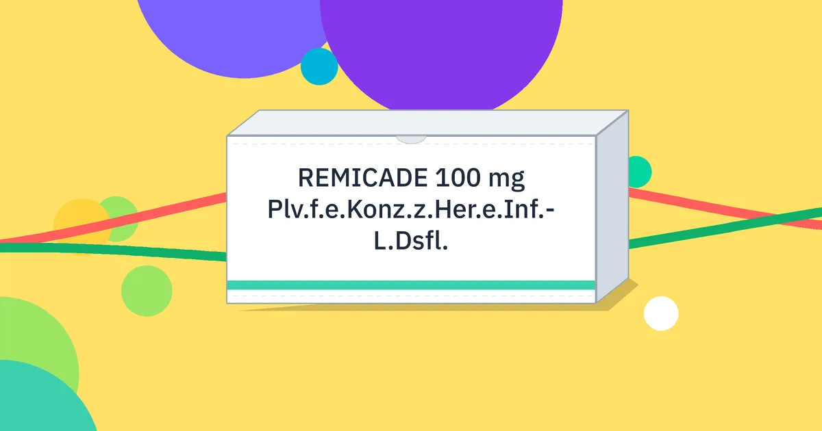 Symbolbild: Packung mit der Aufschrift REMICADE 100 mg Plv.f.e.Konz.z.Her.e.Inf.-L.Dsfl. (PZN 10709231) – Verfügbarkeit und Bezug in Apotheken in Frankfurt am Main