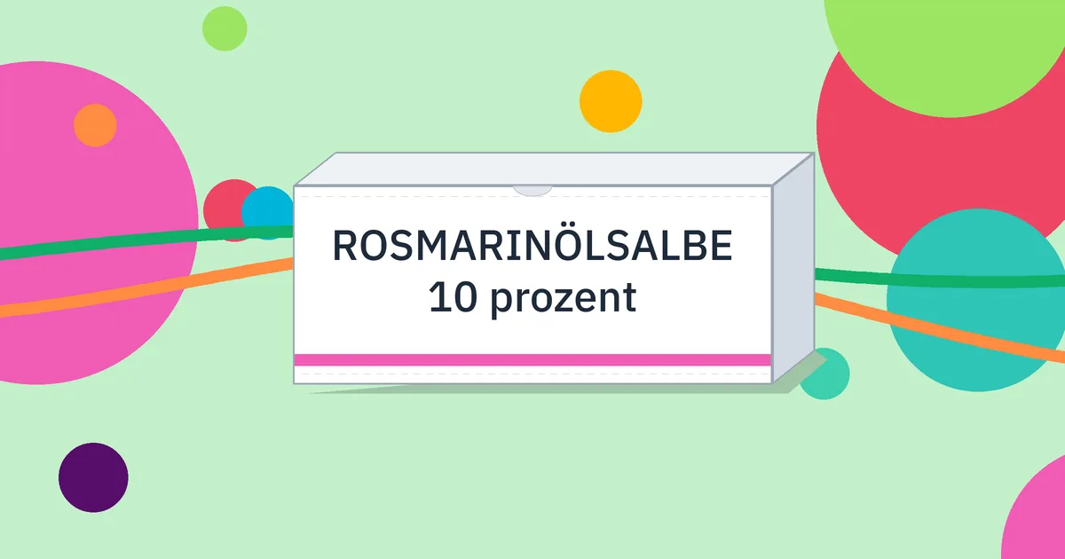 Symbolbild: Packung mit der Aufschrift ROSMARINÖLSALBE 10 prozent (PZN 15407687) – Verfügbarkeit und Bezug in Apotheken in Frankfurt am Main