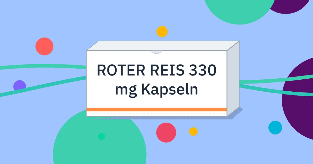 Symbolbild: Packung mit der Aufschrift ROTER REIS 330 mg Kapseln (PZN 10835680) – Verfügbarkeit und Bezug in Apotheken in Frankfurt am Main